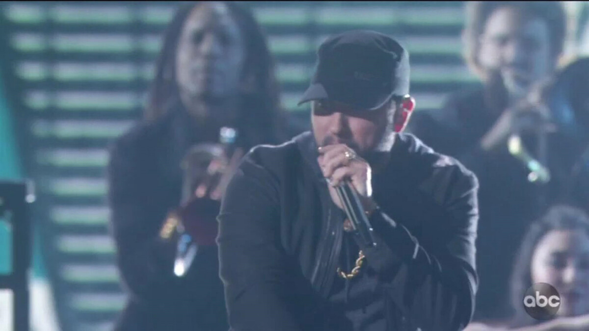 Photo : Eminem lors de 92ème cérémonie des Oscars 2020 au Hollywood and ...