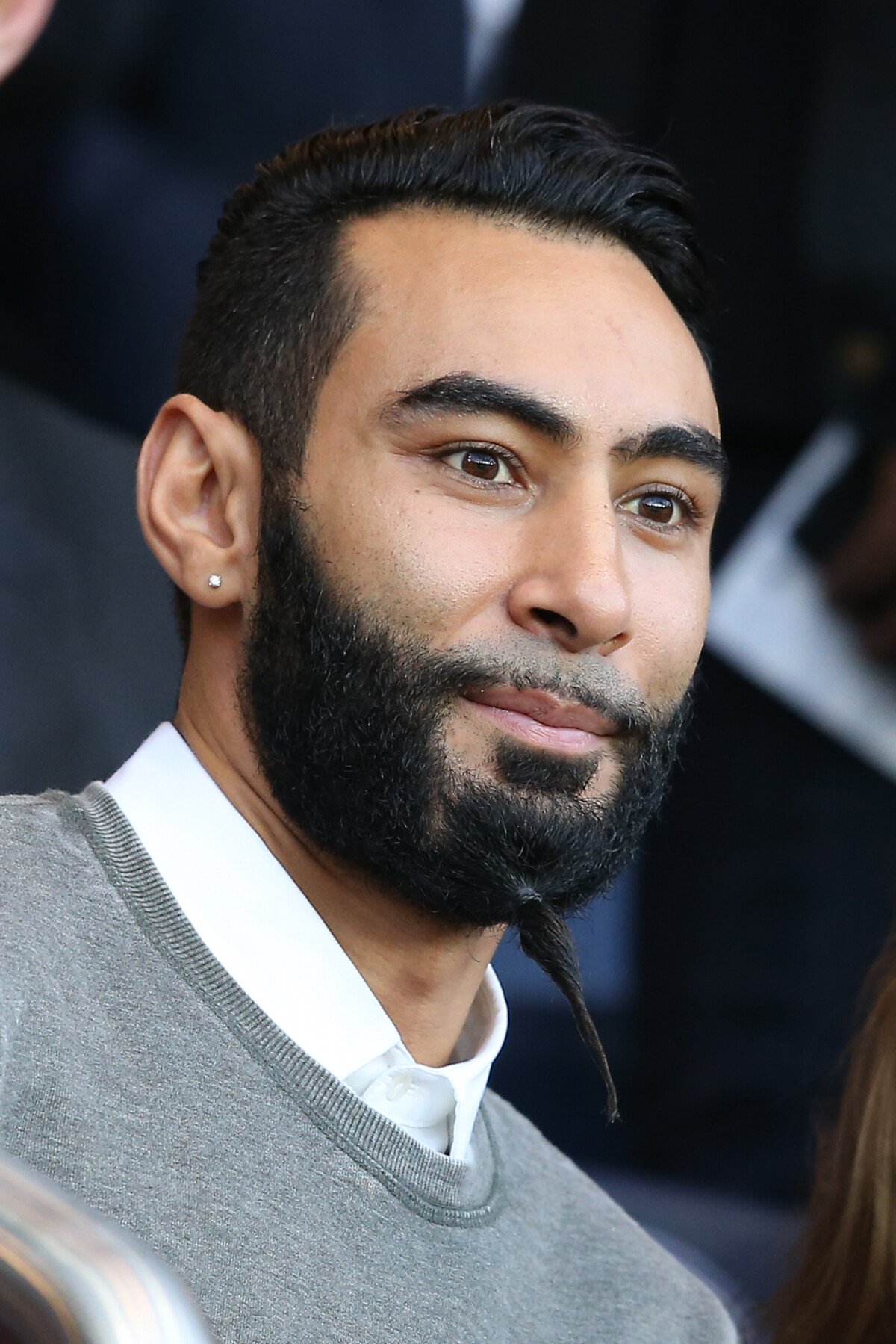 Photo : La Fouine (Laouni Mouhid) - People au match de football PSG ...