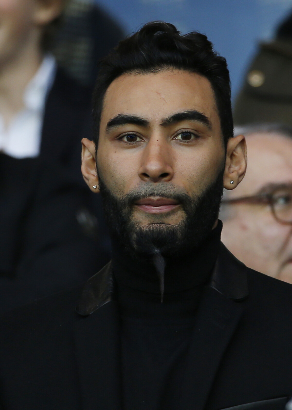 Photo : La Fouine (Laouni Mouhid) - People au match de Ligue 1 PSG-Metz ...