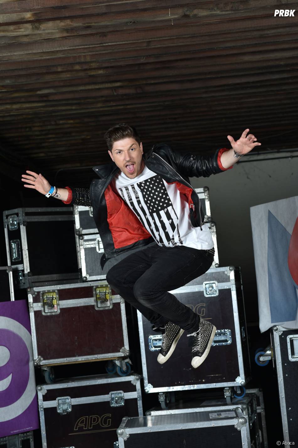 Quentin Mosimann lors de l'enregistrement du concert M6 Live à Issy-Les ...