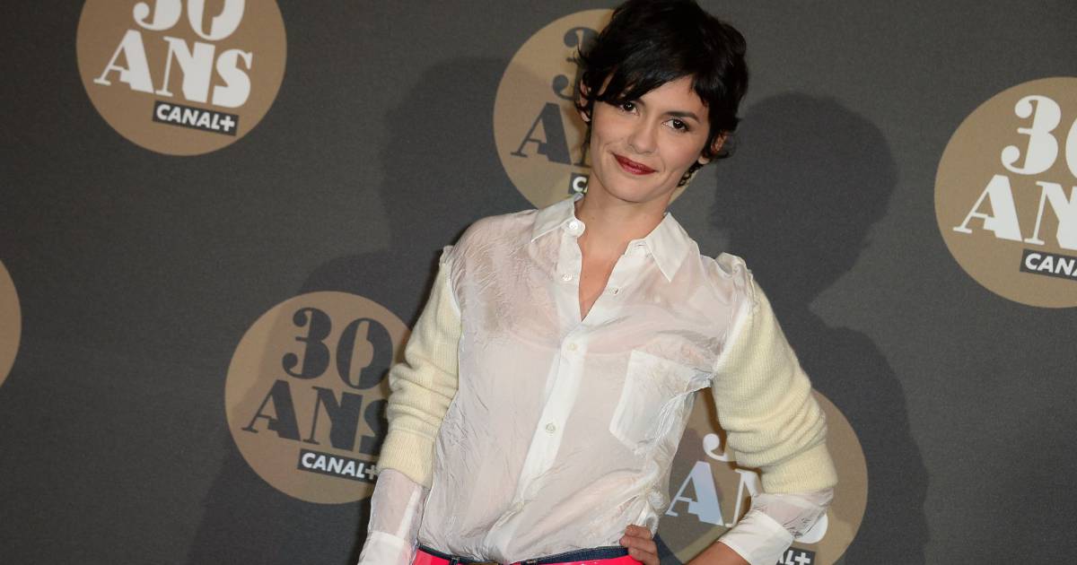 Audrey Tautou pour la soirée des 30 ans de Canal+ au Palais de Tokyo ...