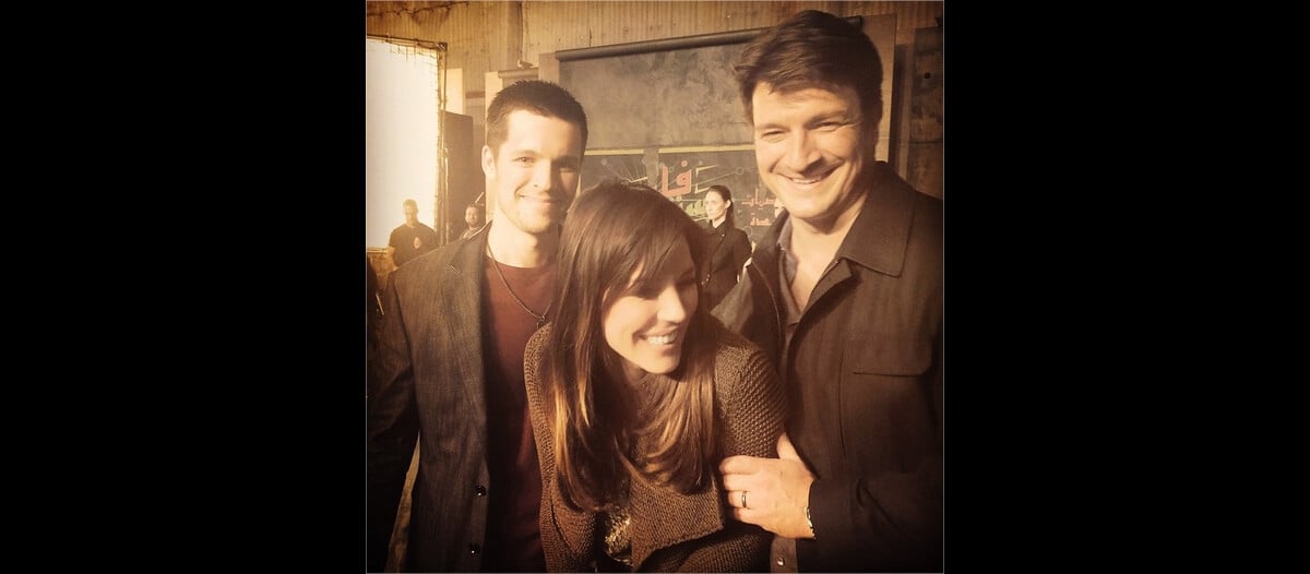 Photo Nathan Fillion Castle Et Sa Compagne Krista Allen Purebreak