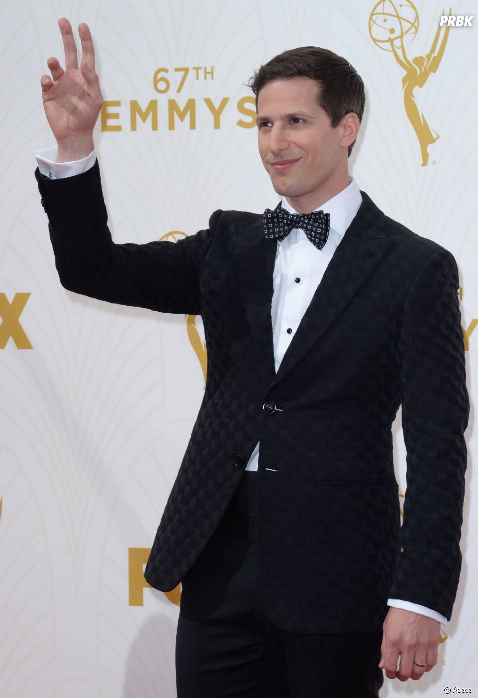 Adam Samberg sur le tapis rouge des Emmy Awards, le 20 septembre 2015 ...