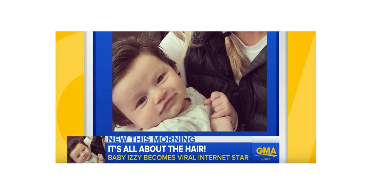 Baby Izzy : le bébé chevelu déjà star du web - Purebreak