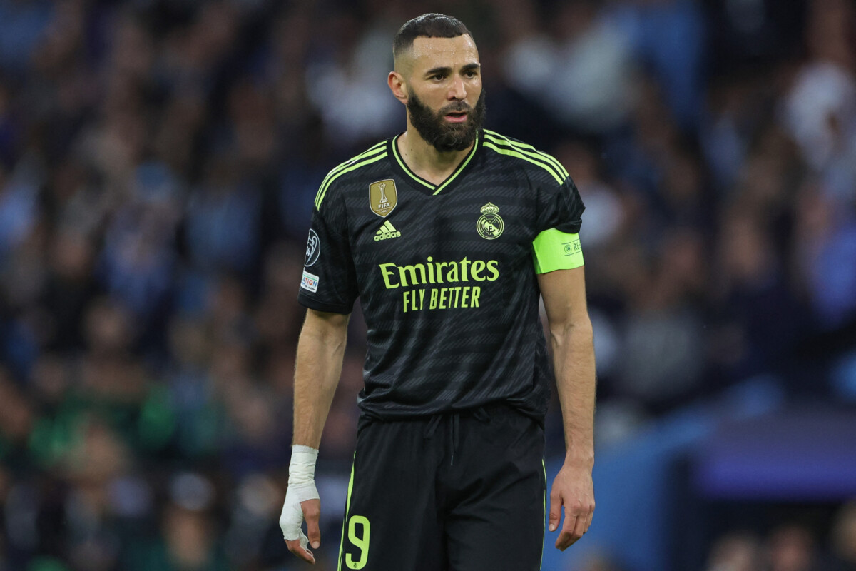 Photo : Karim Benzema 9 - Manchester City s'impose face au Real Madrid ...