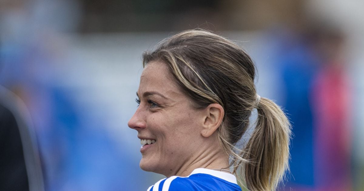 Semi Exclusif - Laure Boulleau lors du match d'inauguration du stade ...