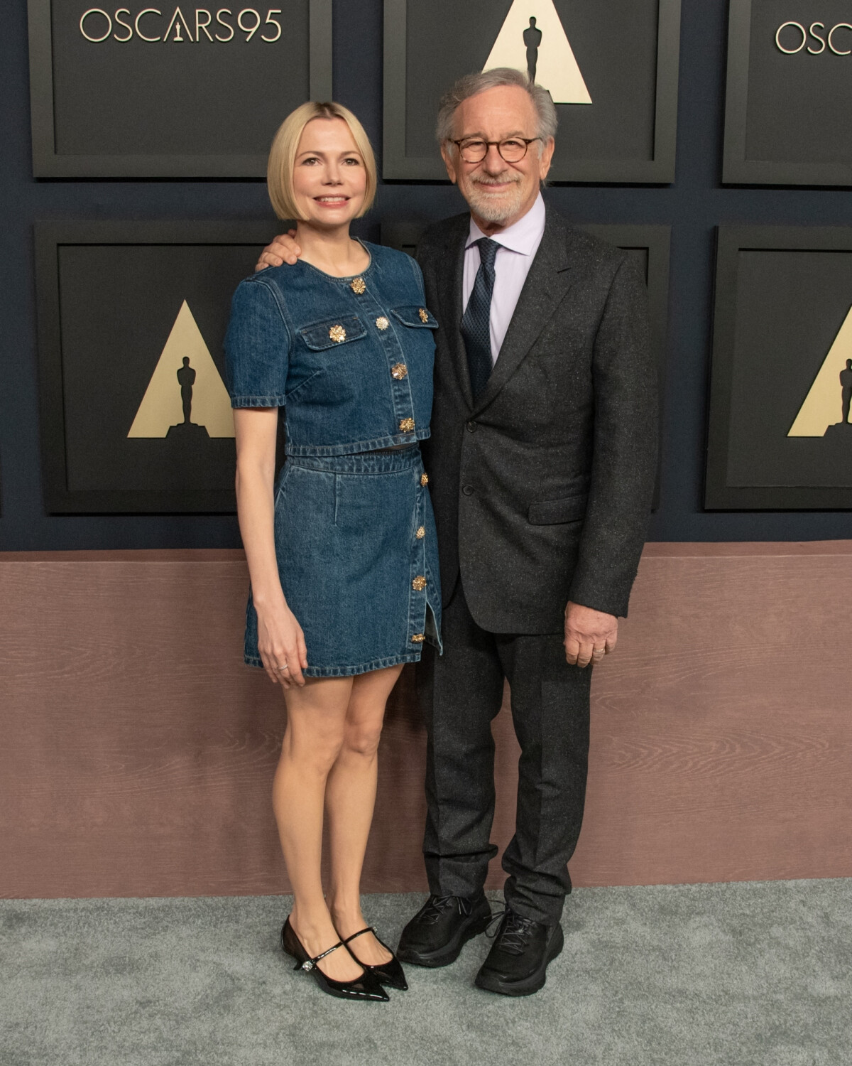 Photo : Steven Spielberg, Michelle Williams au photocall du déjeuner ...