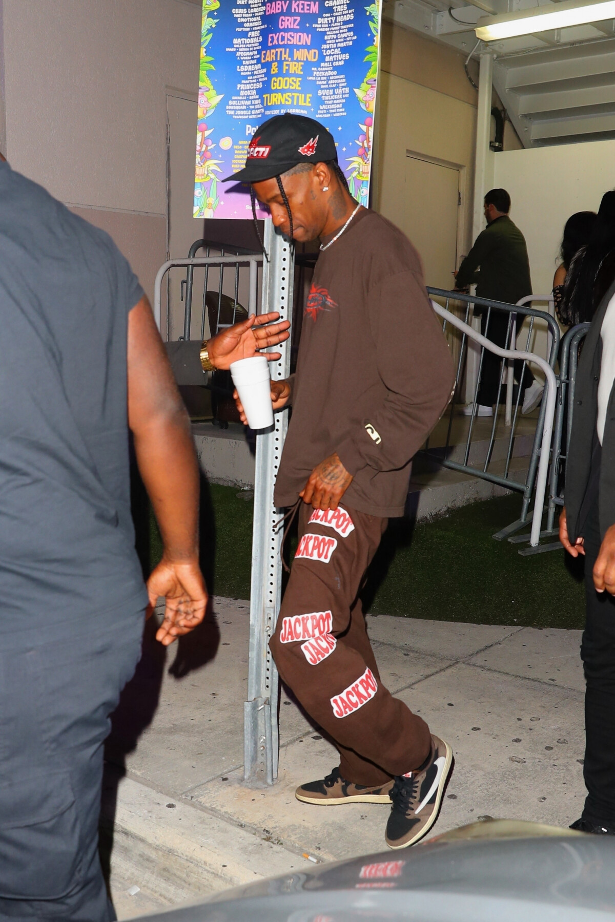 Photo : Travis Scott à la sortie du club "E11even" à Miami, le 4 ...