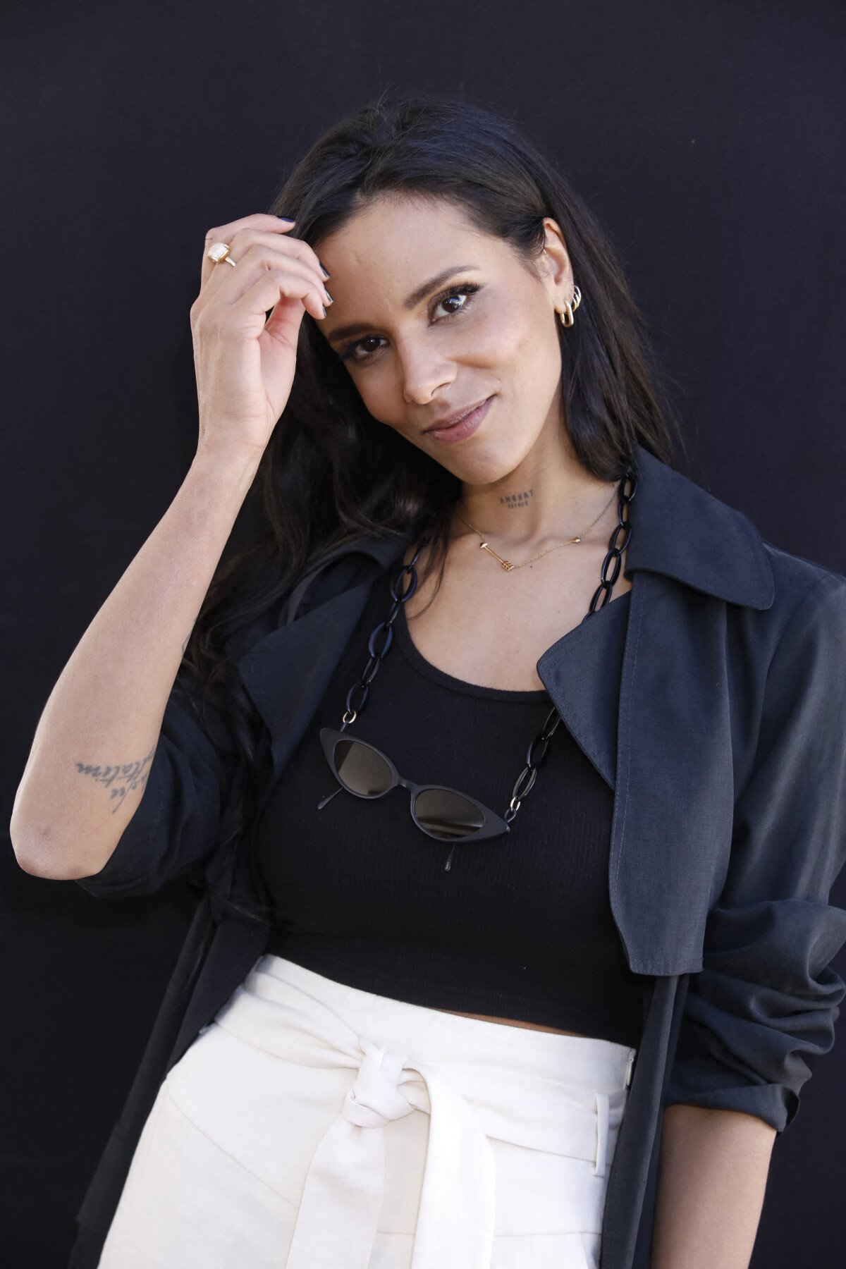 Photo : Tamara Marthe (Shy'm) - Photocall avec les acteurs de la série ...