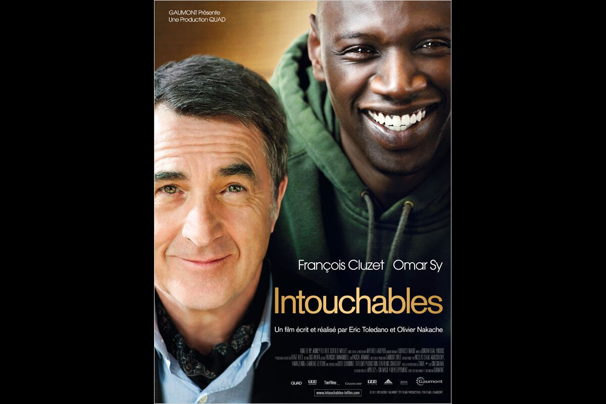 Photo : L'affiche d'Intouchables avec François Cluzet et Omar Sy ...