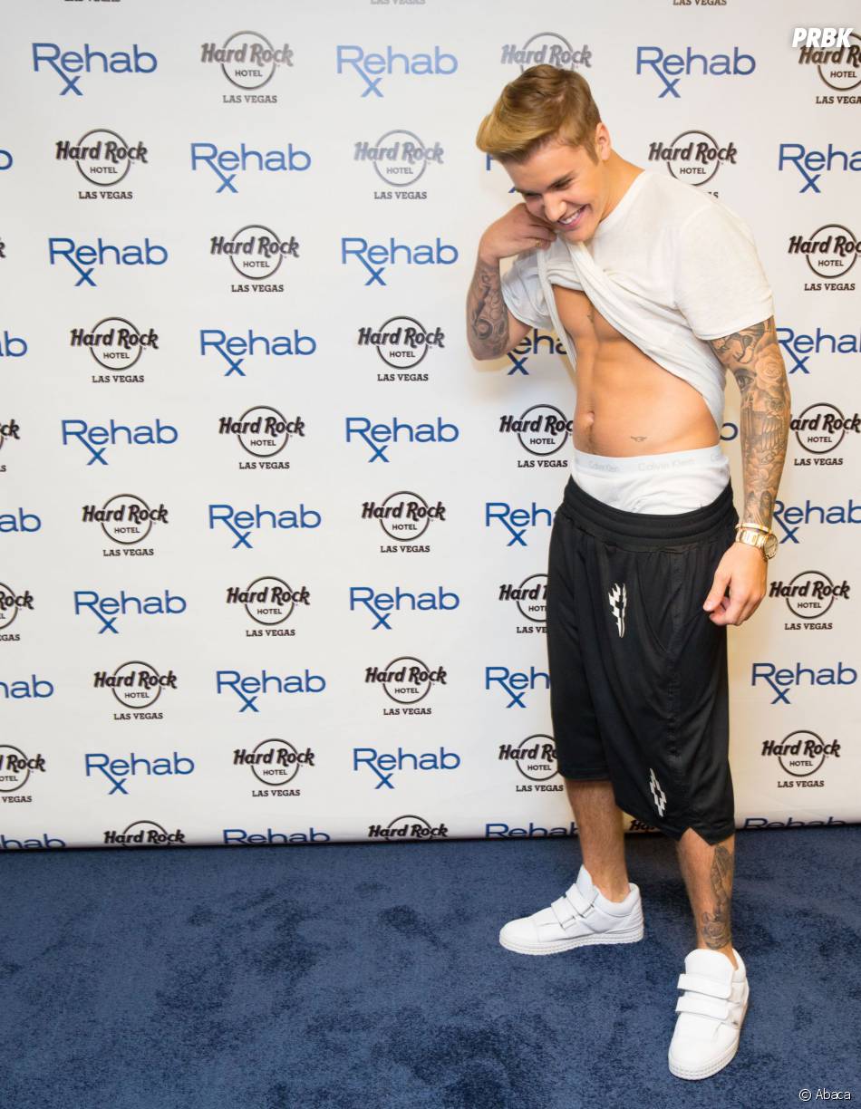 Justin Bieber exhibe ses muscles à une fête organisée à Las Vegas le ...