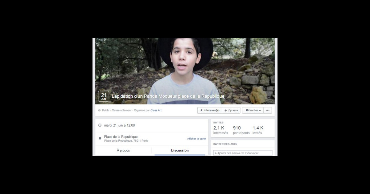 Sulivan Gwed (Un panda moqueur) menacé sur Facebook : l'event de la ...