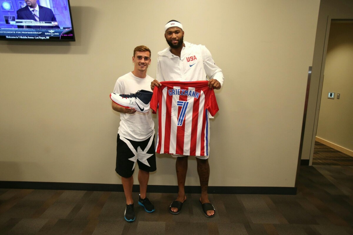 Photo : Antoine Griezmann et DeMarcus Cousins, la photo qui fait rire ...