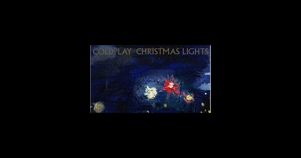 ColdPlay ... la pochette et le teaser de leur futur tube Christmas ...