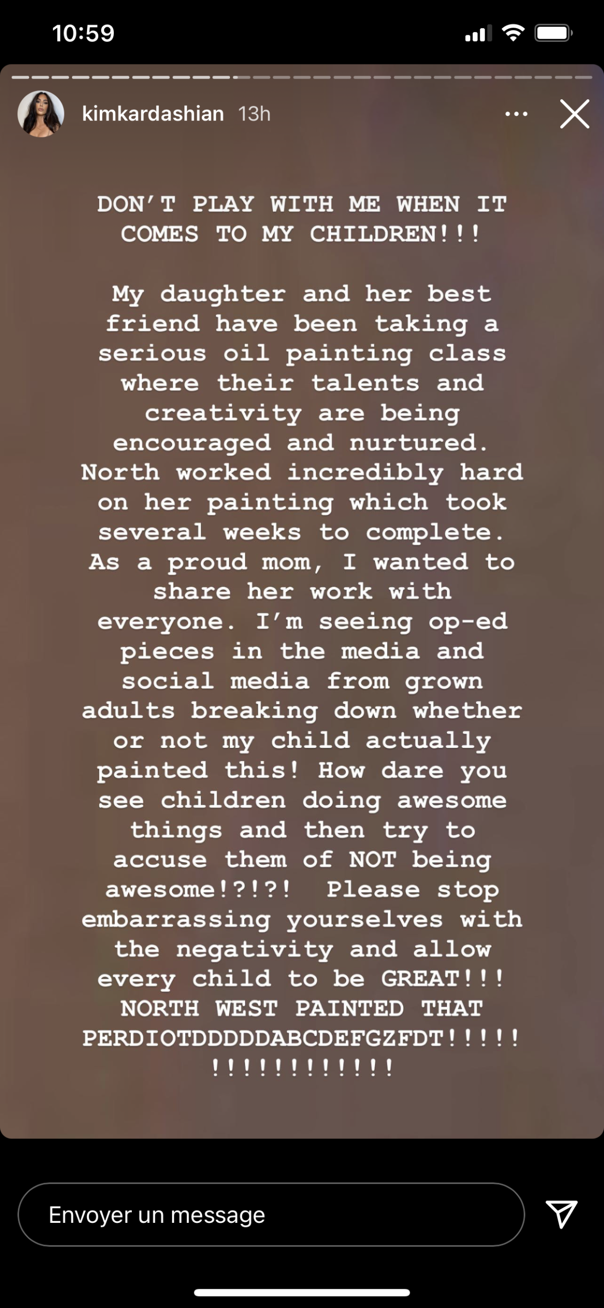 Photo : Kim Kardashian prend la défense de sa fille North West - PureBreak