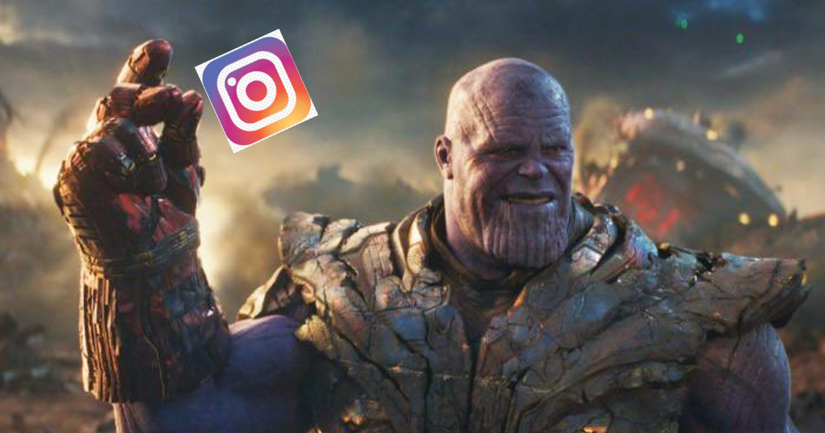 Panique générale : Instagram se prend pour Thanos et supprime au hasard ...