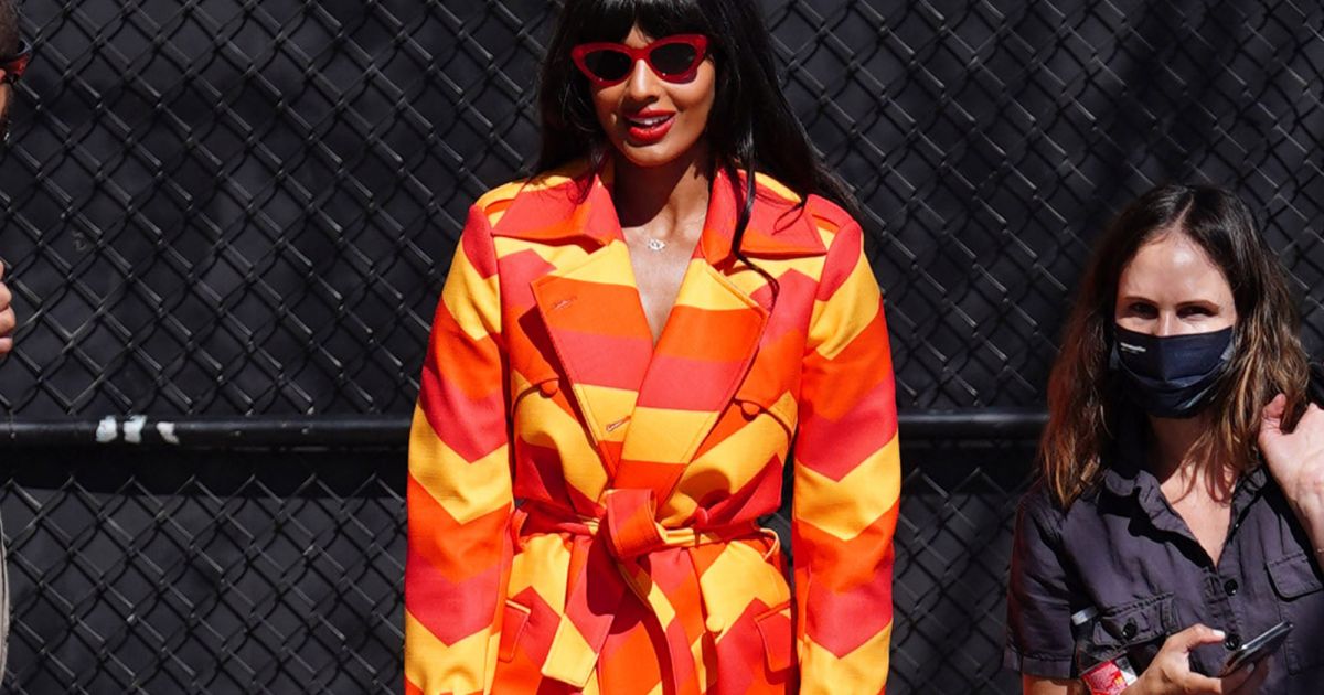 Jameela Jamil arrive au show télévisé Jimmy Kimmel Live! à Los Angeles ...