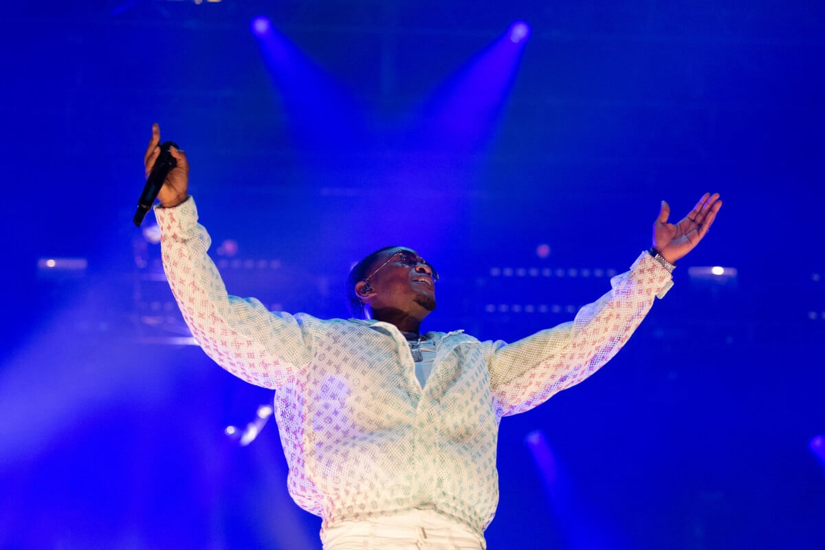 Photo : Niska, en concerts lors du festival Solidays 2022 à l ...