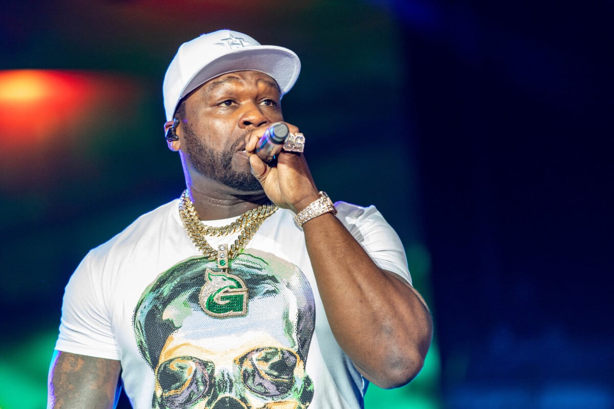 Photo : Rapper 50 CENT (CURTIS JACKSON III) - Les artistes sur la scène ...
