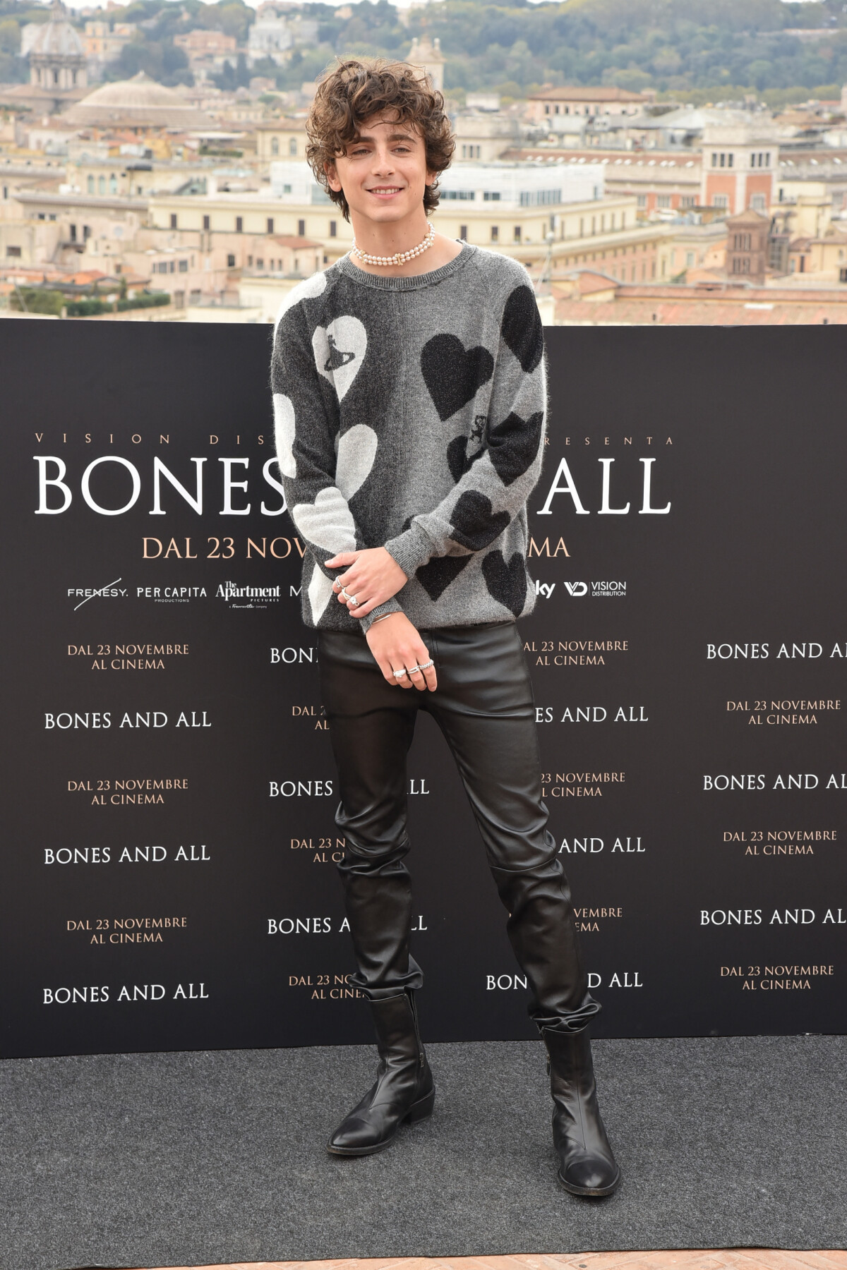 Photo : Timothée Chalamet - Photocall du film "Bones and All" à Rome le ...