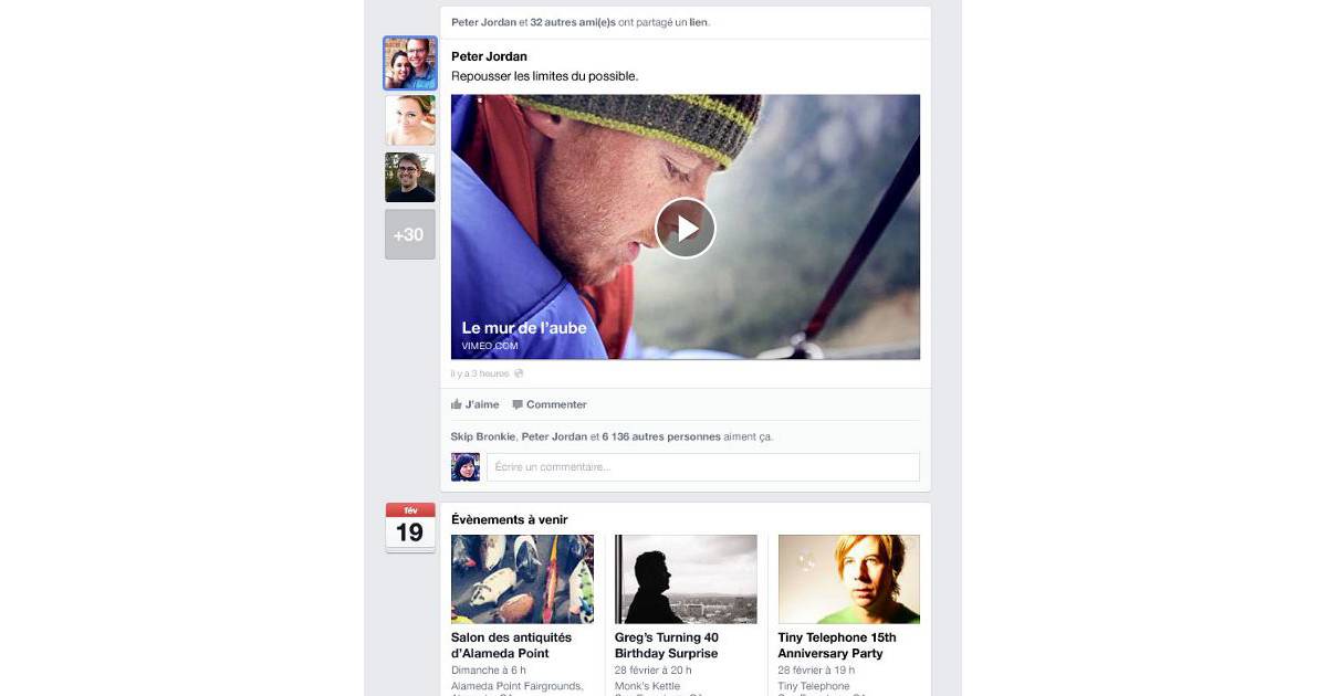 Le nouveau newsfeed de Facebook très visuel - Purebreak