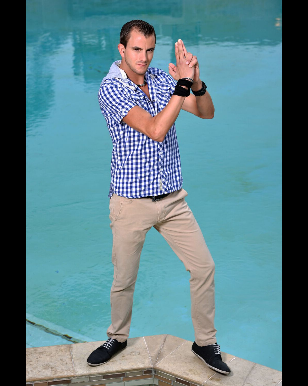 Photo : Les Ch'tis à Hollywood : Christopher prend la pose à Los ...