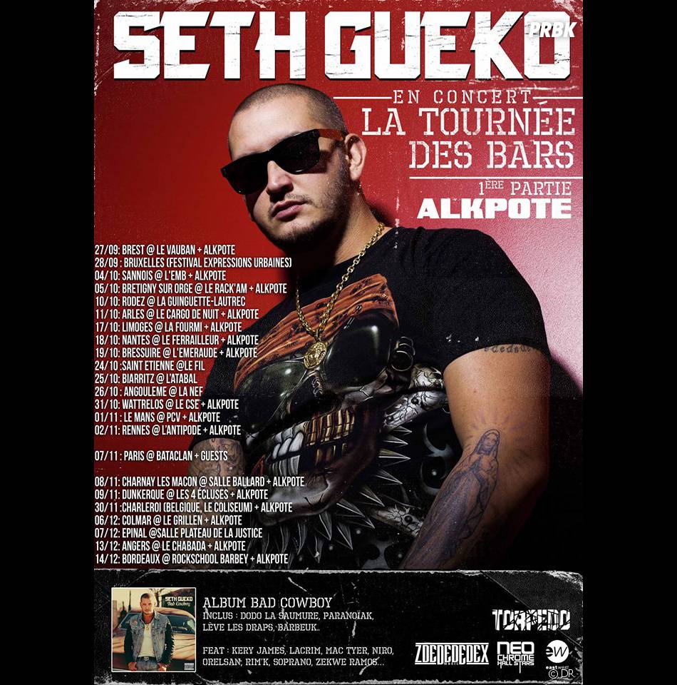 Seth Gueko fait sa Tournée des bars dans toute la France dès le 27 ...