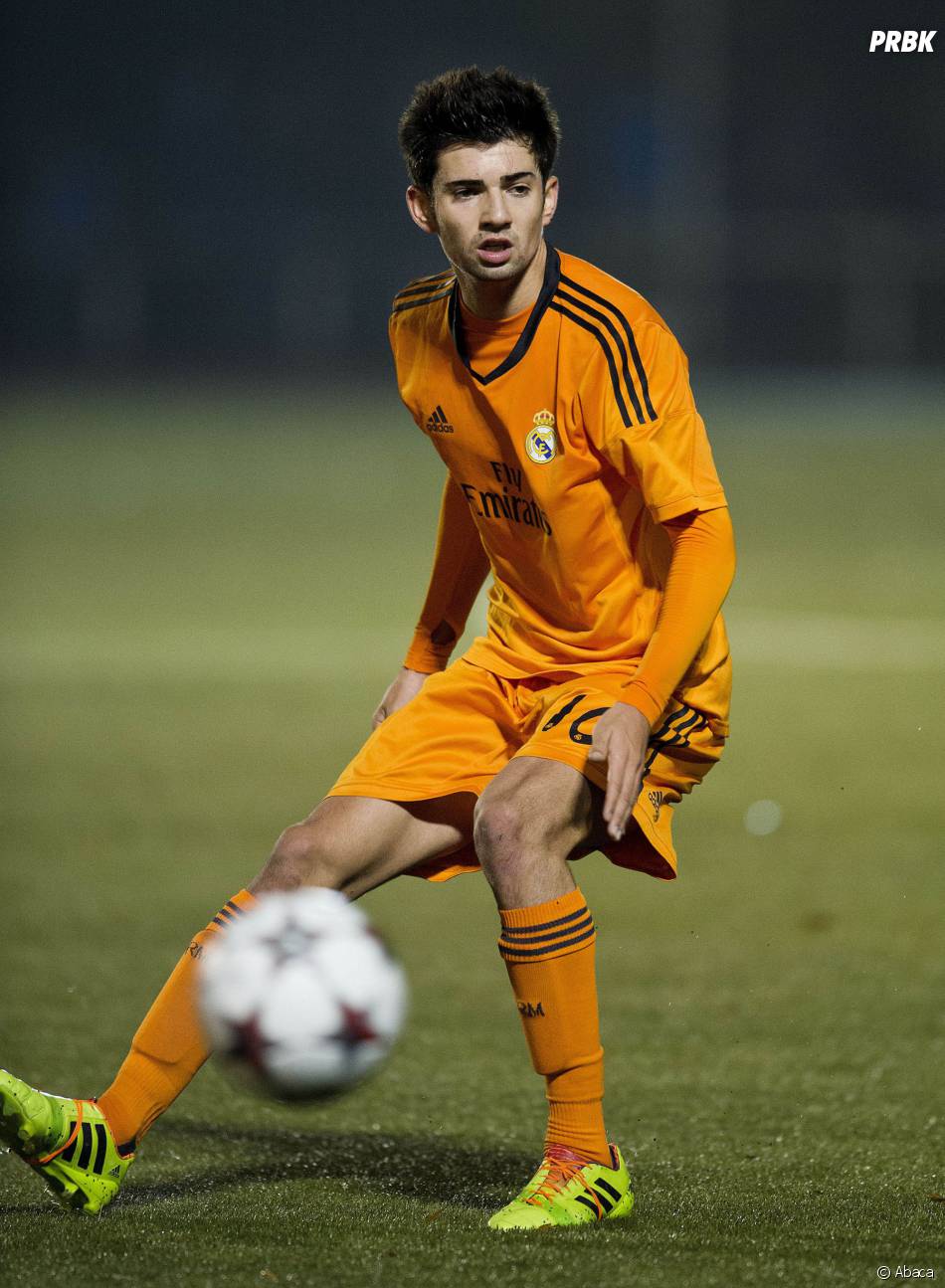 Enzo Zidane pendant un match de l'équipe jeune du Real Madrid, le 10 ...