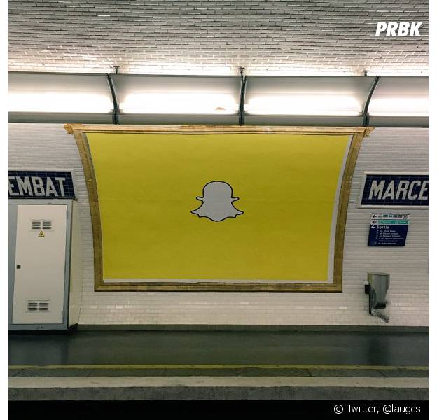 Snapchat envahit Paris : le fantôme jaune débarque dans le métro ...