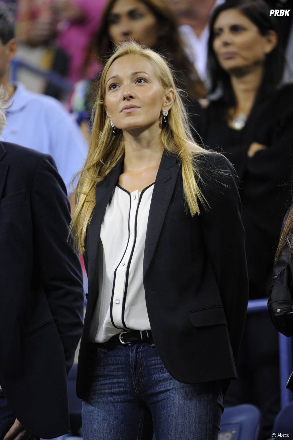 Novak Djokovic : sa femme Jelena Ristic l'encourage lors d'un match ... Novak Djokovic : sa femme Jelena Ristic l'encourage lors d'un match ...