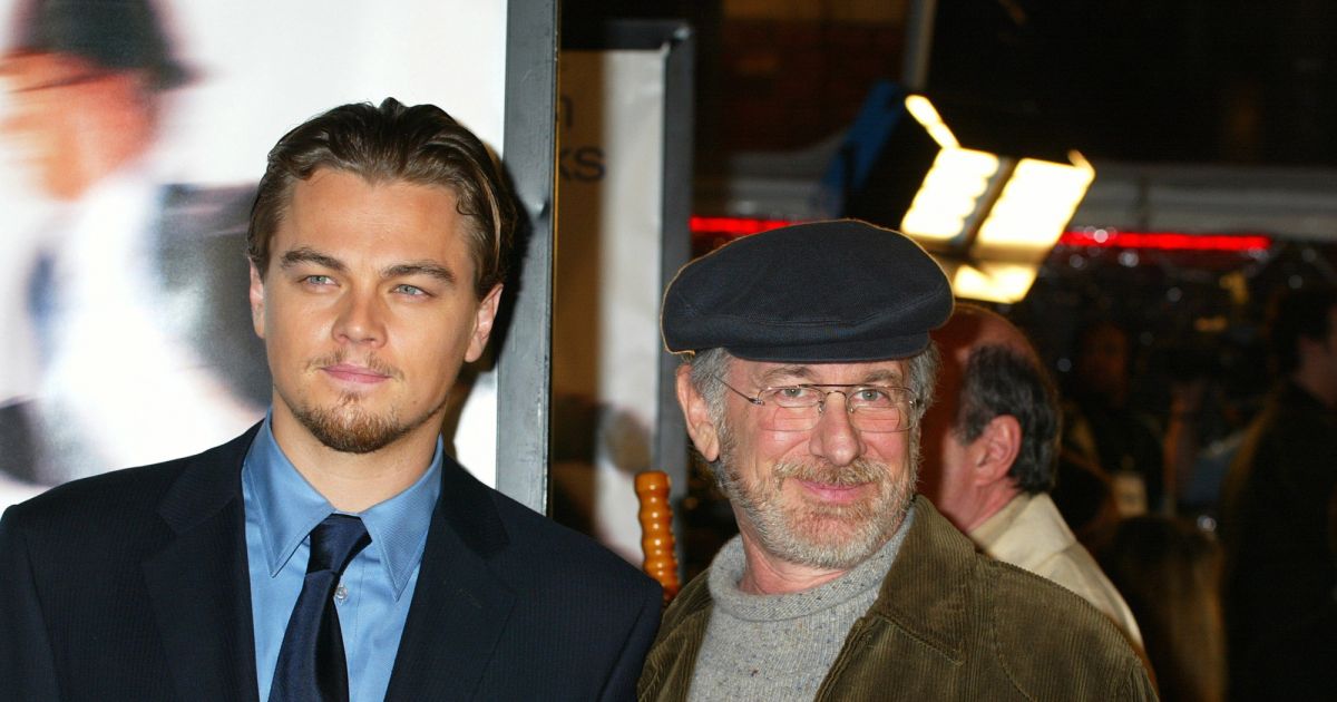 LEONARDO DICAPRIO STEVEN SPIELBERG 1ERE DU FILM CATCH ME IF YOU CAN A ...
