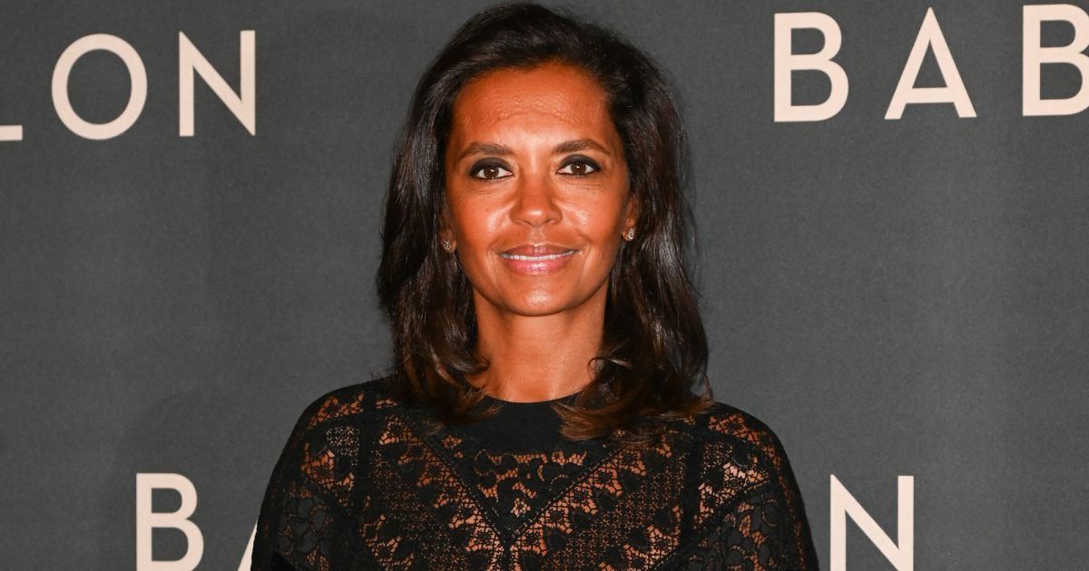 Karine Le Marchand à la première du film Babylon au cinéma Le Grand Rex à Paris, France, le 14 ...