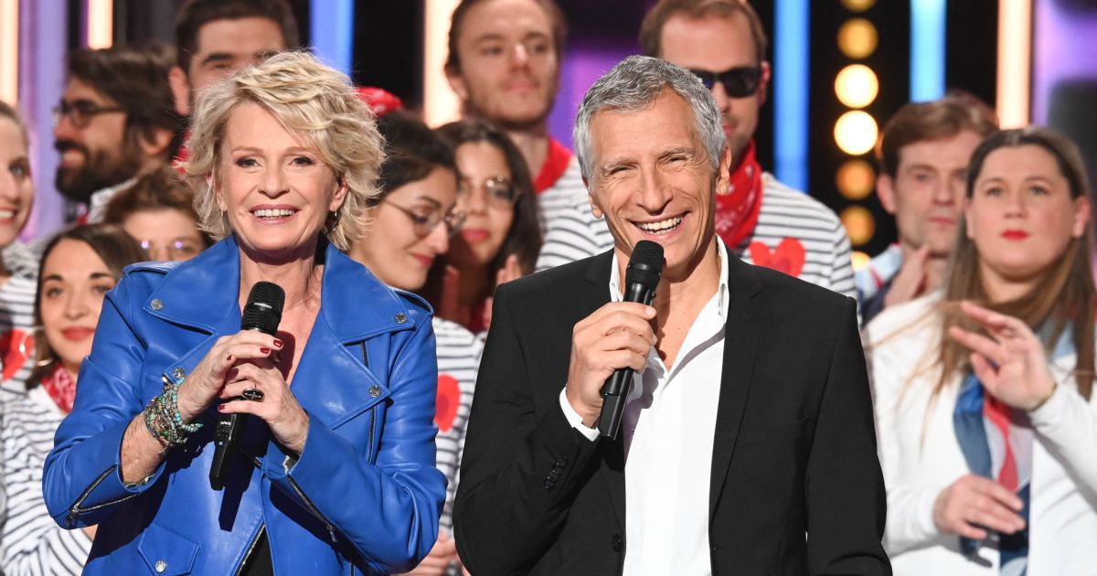 Sophie Davant et Nagui - Les personnalités se mobilisent lors de la 36ème édition du Téléthon ...