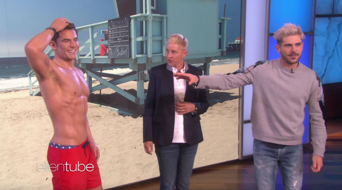 Photo : Zac Effron compare ses abdominaux à ceux de sa statue en cire ...
