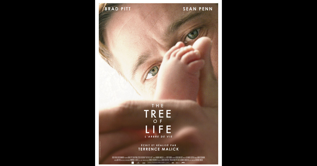 Brad Pitt et Sean Penn ... affiche officielle du film ''The Tree Of ...