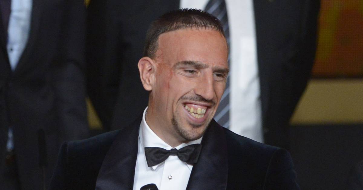 Franck Ribéry pendant la soirée du Ballon d'or 2013, le 13 janvier 2014 ...