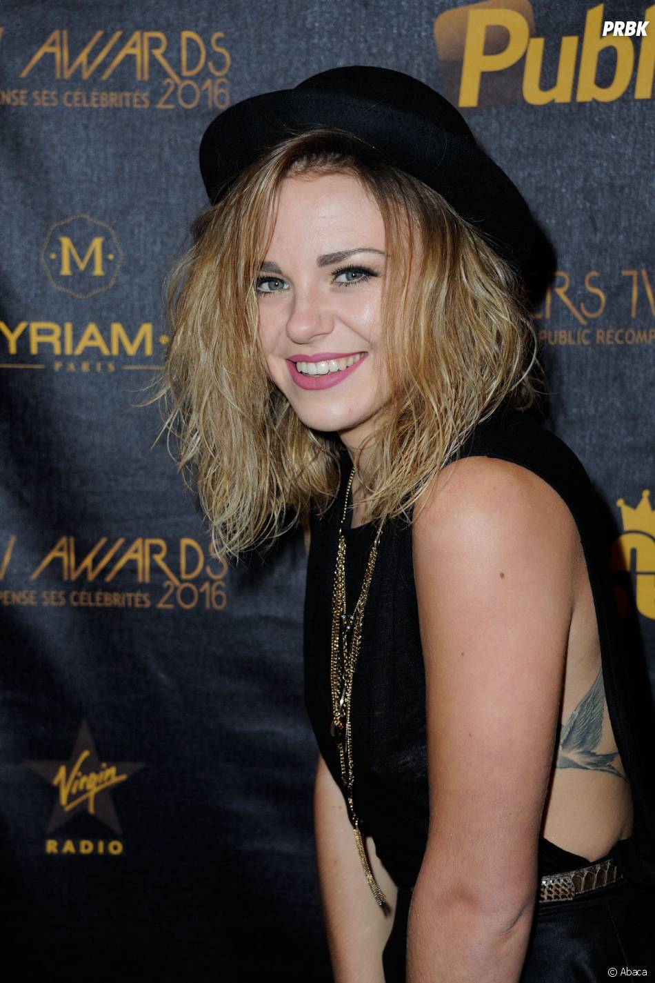 Sara Ange à la cérémonie des Lauriers TV Awards le 13 janvier 2016 ...