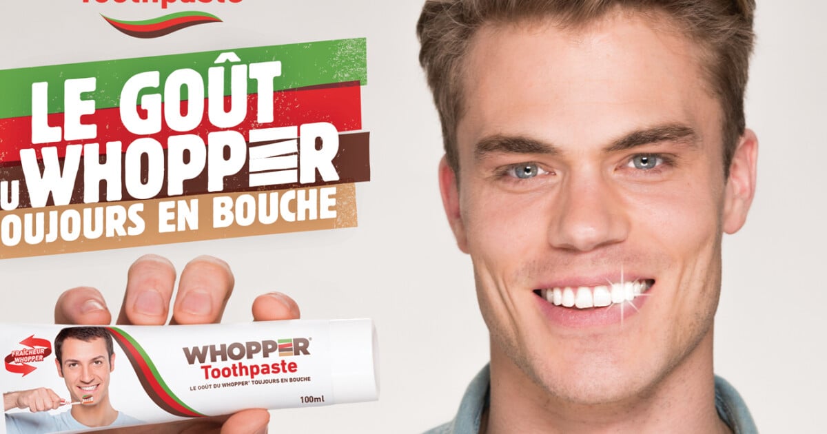 Burger King lance son dentifrice... qui a le goût du Whopper - PureBreak