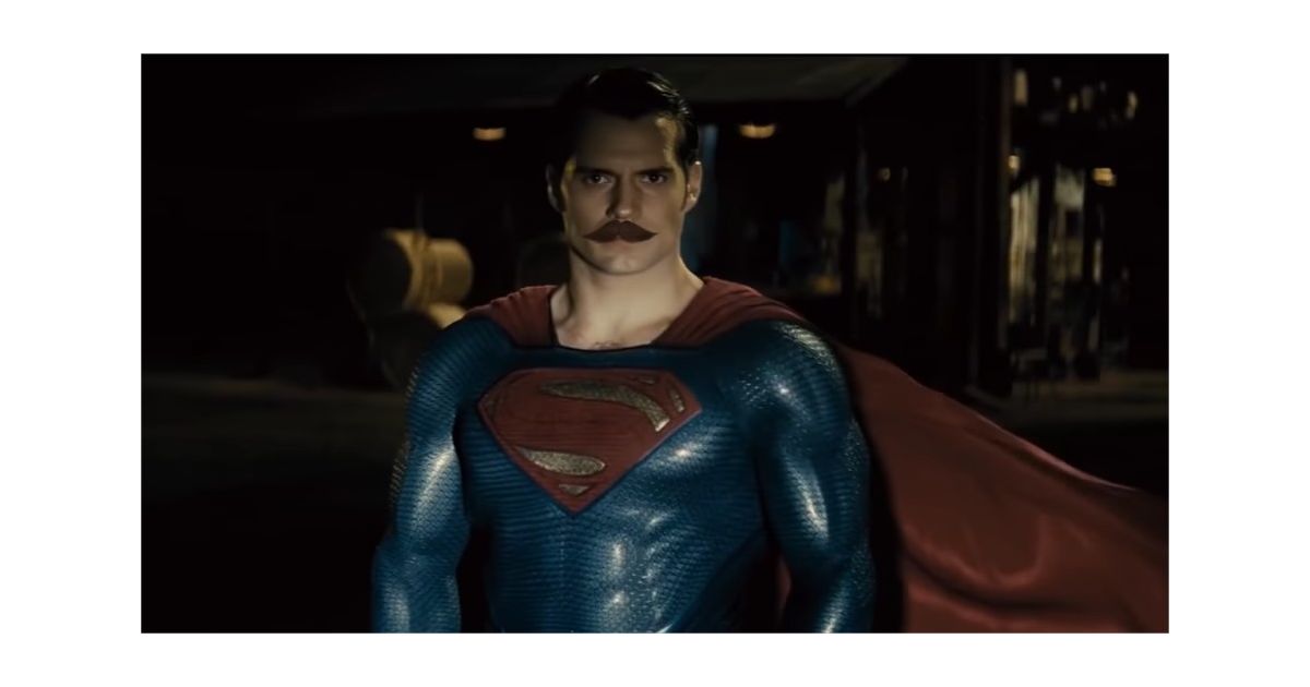 Justice League : une pétition pour voir... la moustache de Superman ...