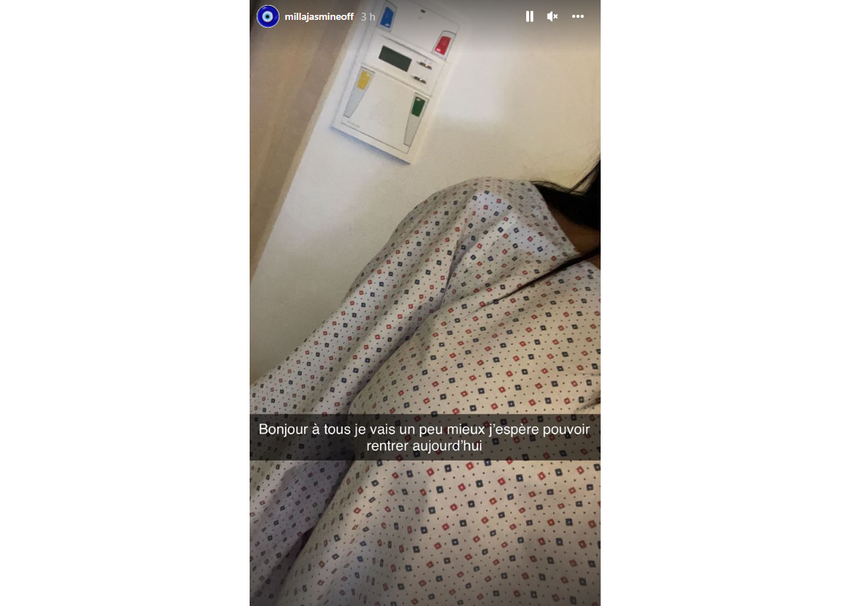 Photo : Milla Jasmine (ORDM) à l'hôpital, victime d'une embolie pulmonaire, elle donne de ses ...