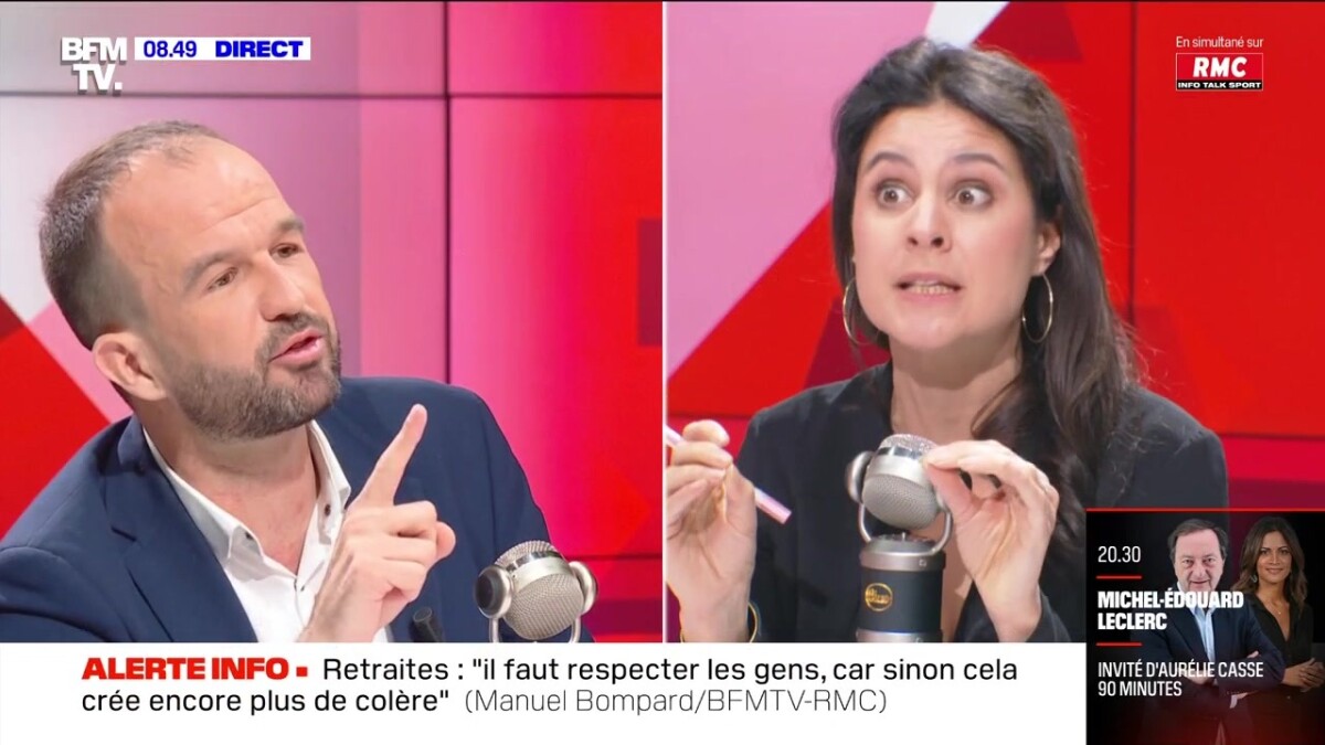 Vidéo : Clash entre Apolline de Malherbe et Manuel Bompard sur BFMTV et ...