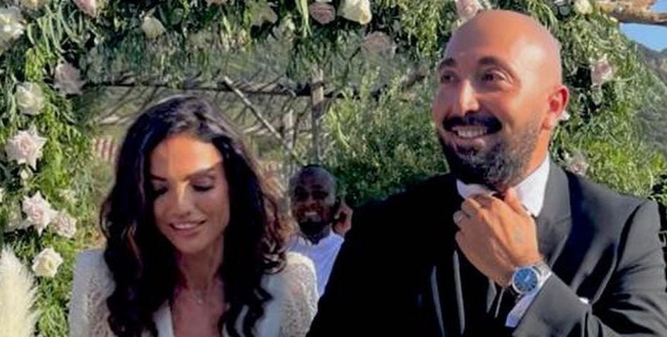 Francesca Antoniotti et son chéri Bernard Orsini lors de leur mariage ...