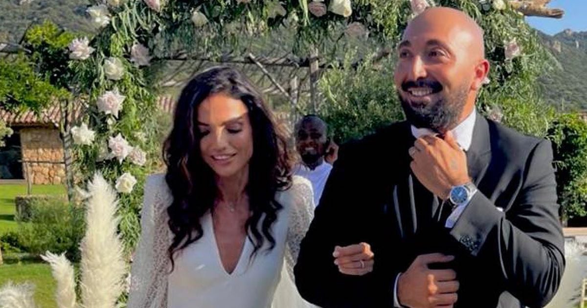 Francesca Antoniotti et son chéri Bernard Orsini lors de leur mariage ...