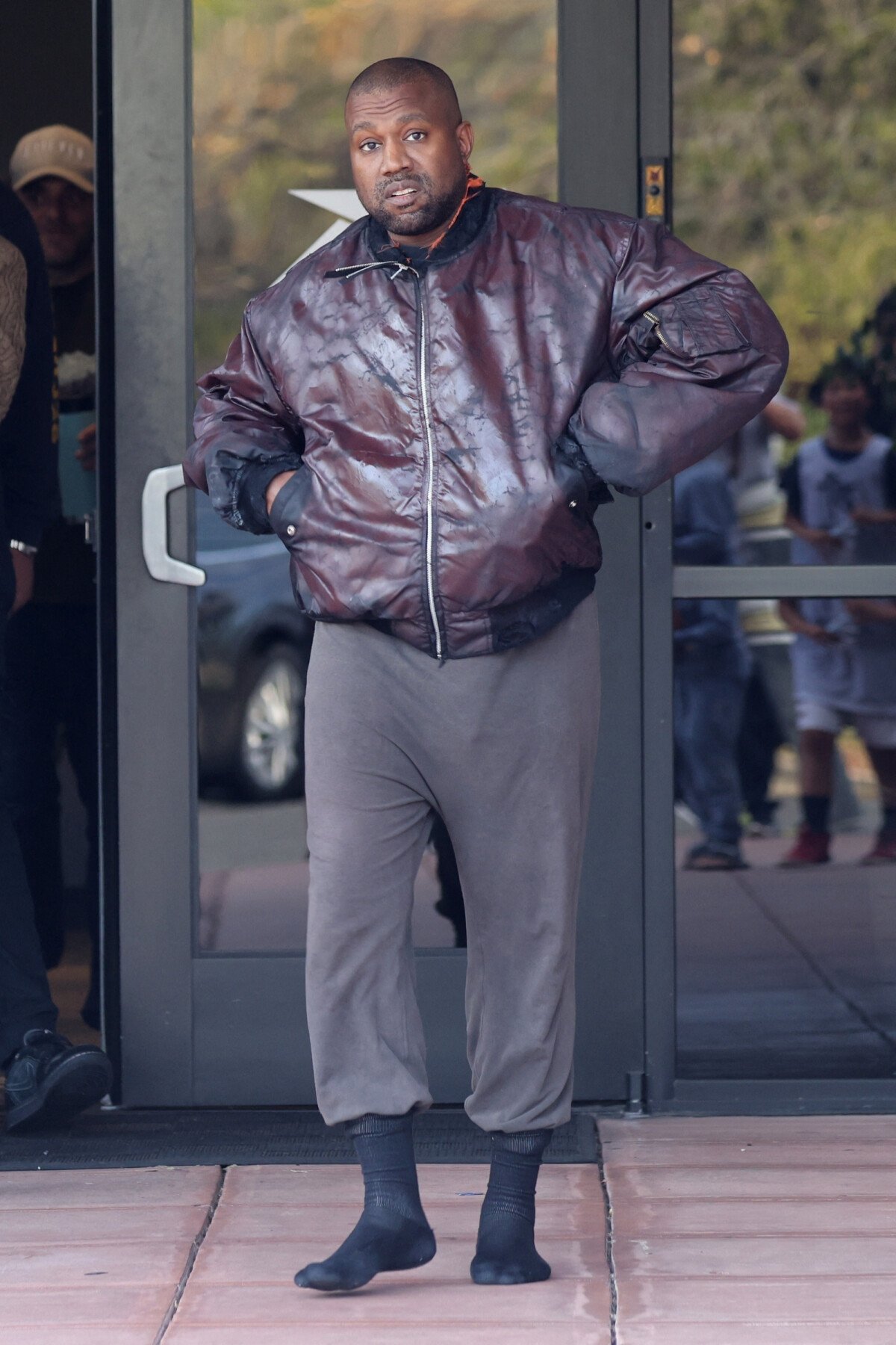 Photo : Le rappeur Ye (Kanye West) est allé voir jouer son fils Saint ...