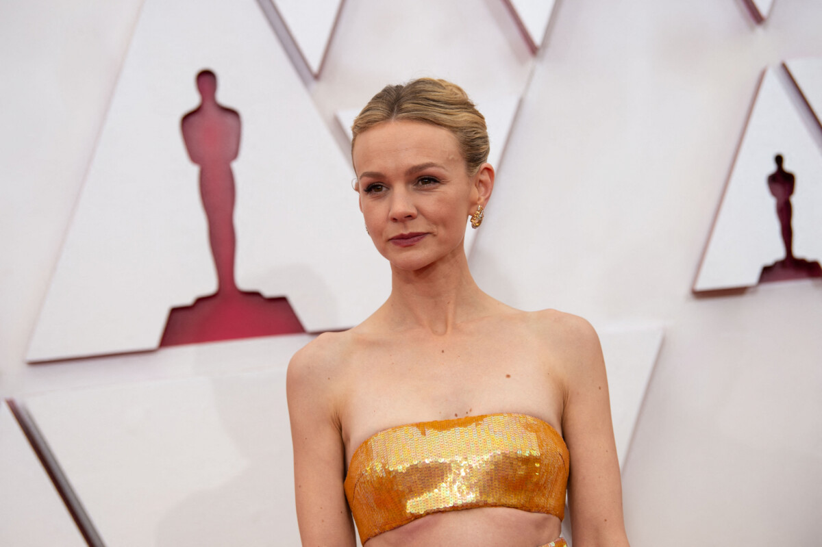 Photo : Oscar nominee Carey Mulligan arrives on the red carpet of The 93rd Oscars at Union ...