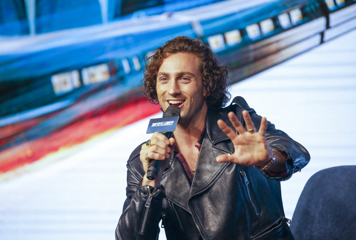 Photo : Aaron Taylor-Johnson en conférence de presse pour le film ...