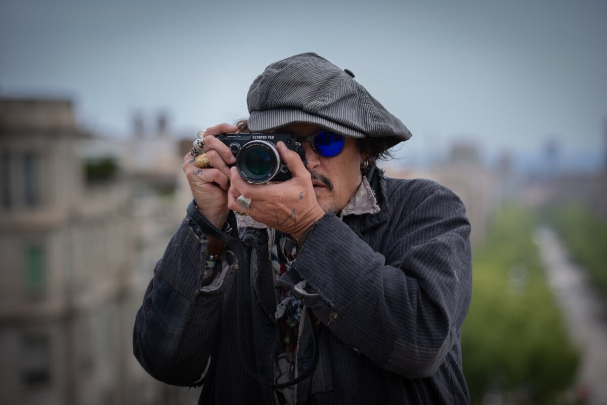 Photo : L'acteur américain Johnny Depp présente le film "Minamata" lors ...