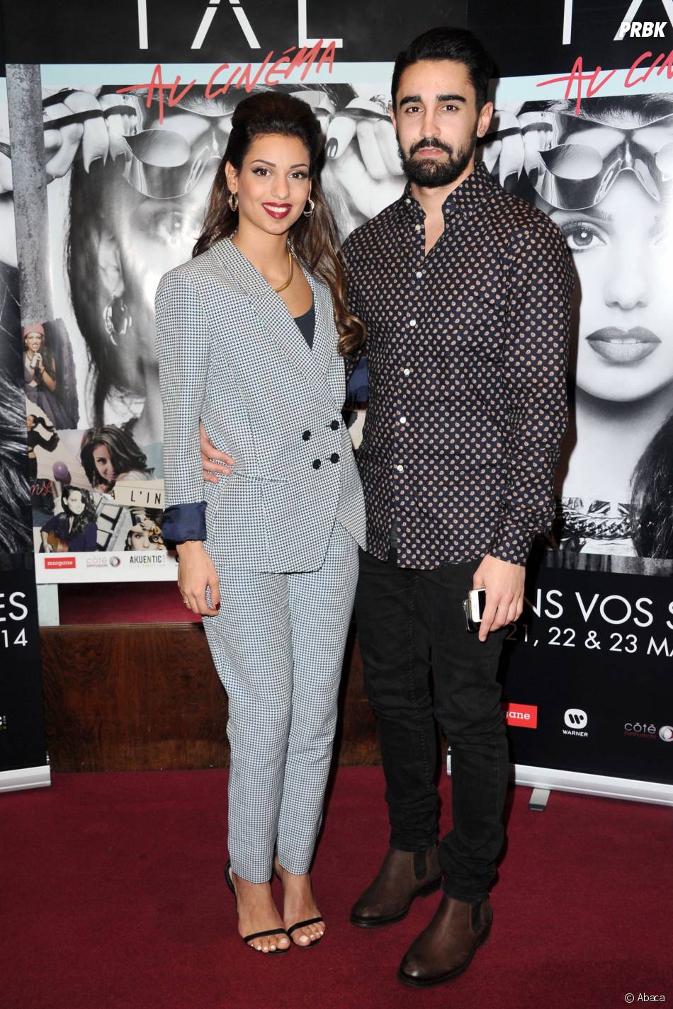 Tal et Anthony lors de l'avant-première du film de Tal - Purebreak
