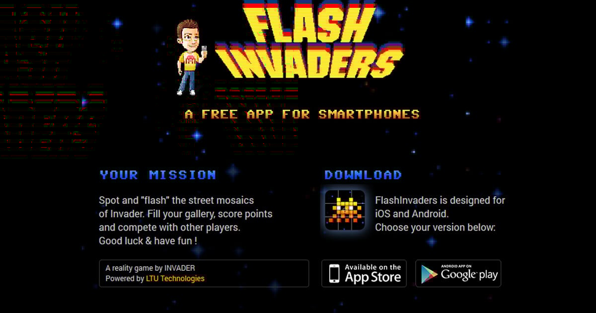 Flash Invaders : l'appli pour chasser les Space Invaders dans les ...