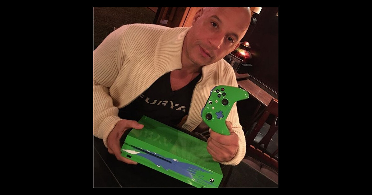 Fast and Furious : Vin Diesel dévoile une Xbox One S hommage à Paul ...